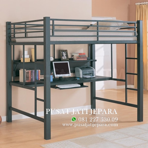 Dipan Tingkat Anak Meja Komputer - Pusat Jati Jepara